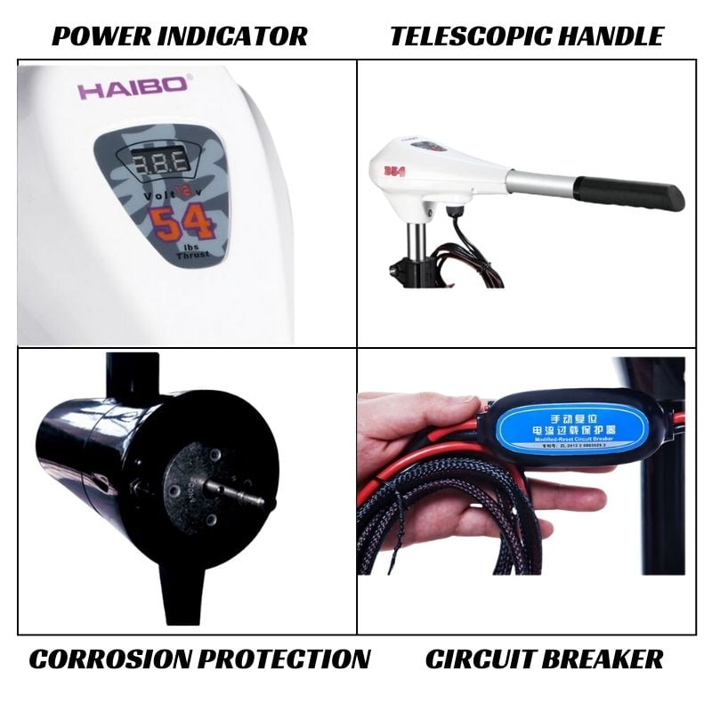 Haibo D54 12v Electric Kayak Motor | SevenSeas Trading