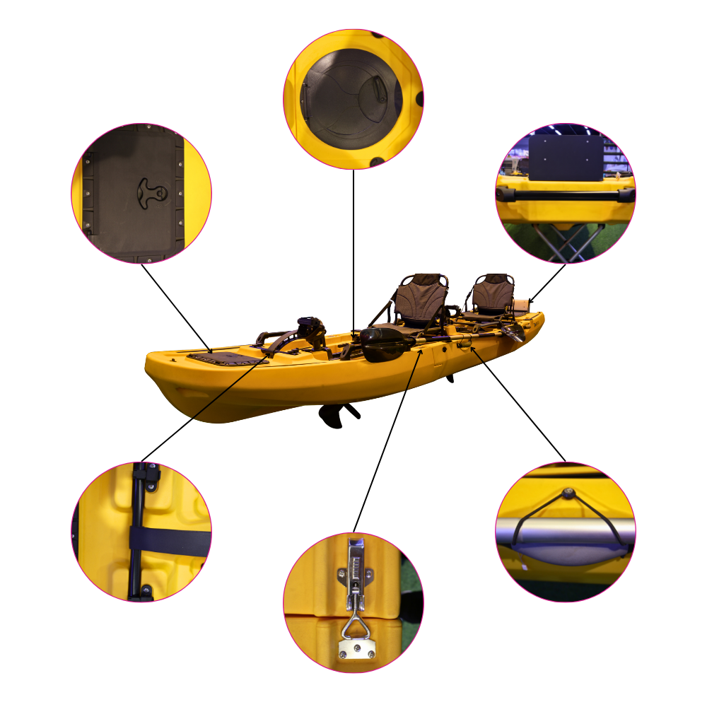 Kipper Double Person Propeller Pedal Kayak 4.3m Vk-39 | SevenSeas Trading